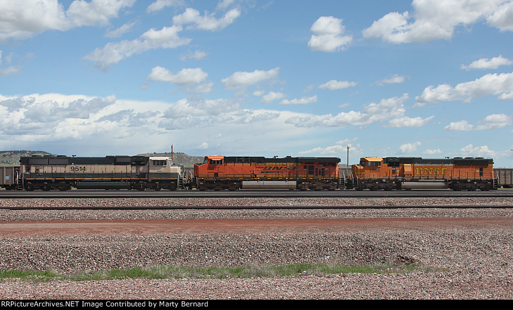 BNSF 9514, 5977, and 9965